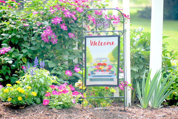 Mini Flag Arbor With American Flag Cutout Design – Garden Path PA