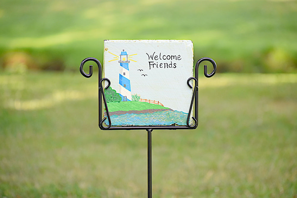 24” Tall Music Style slate holder for 8” wide slates or signs – Garden ...