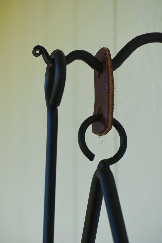 Hand forged Triangle Dinner Bell 11" Wrought Iron Gong – Garden Path PA