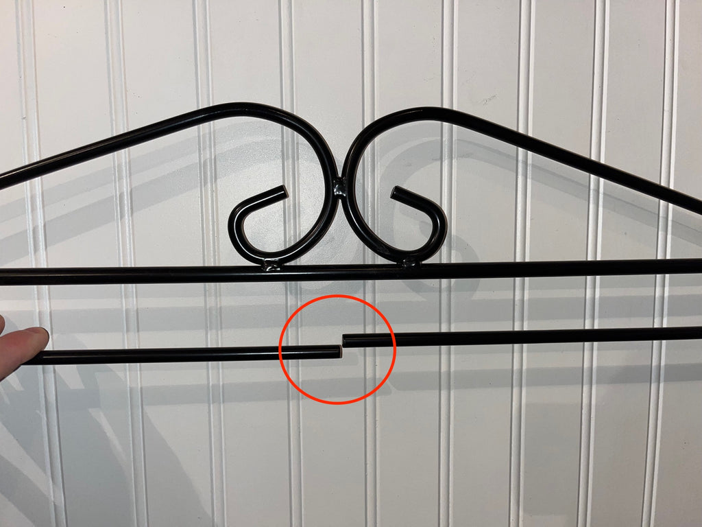 Wrought Iron Large Flag Holder / Arbor - Two Piece – Garden Path PA